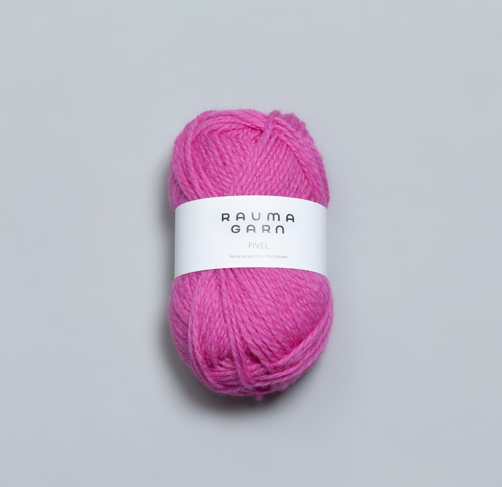 FIVEL fra Rauma Garn - 13 Rosa - Strikkemagi
